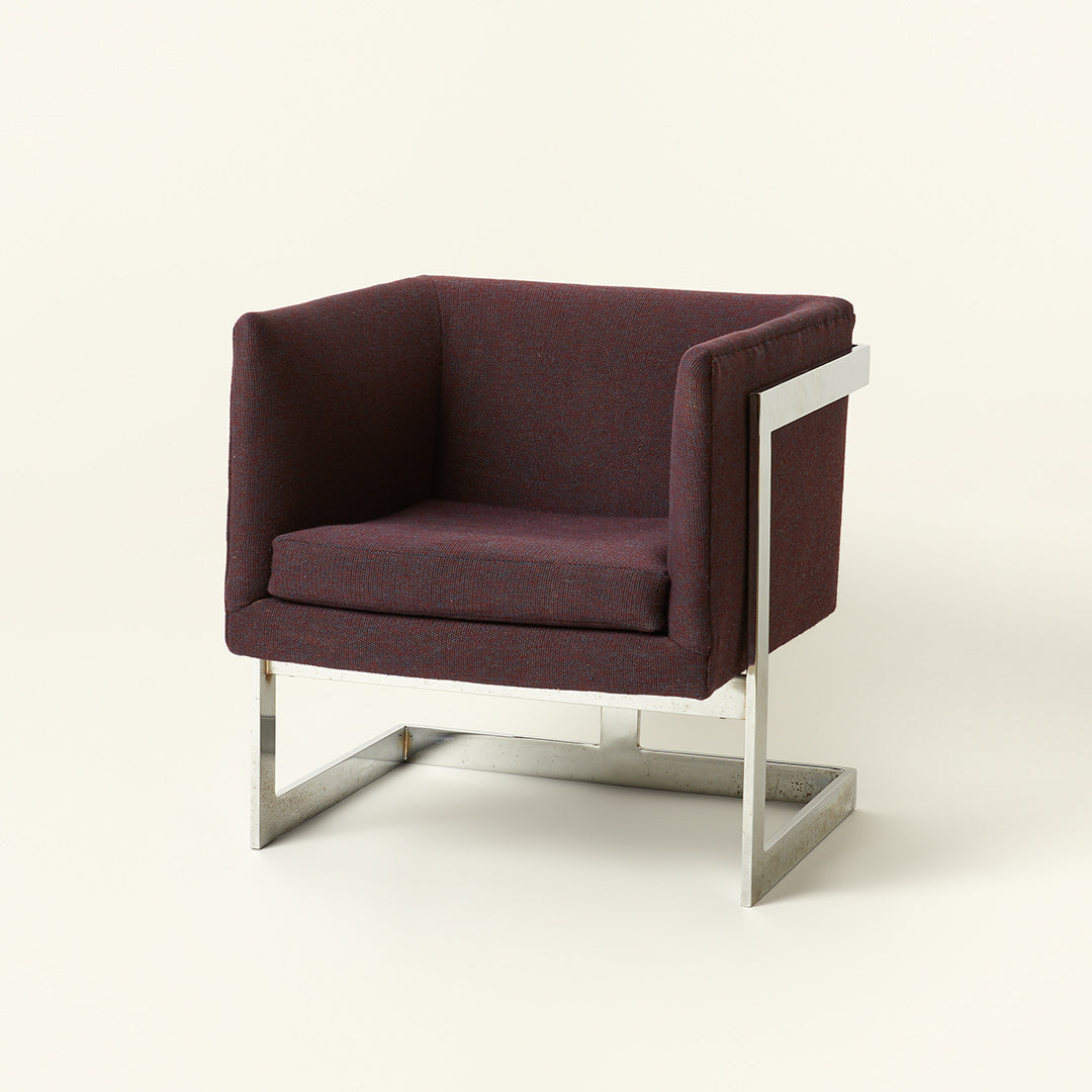 Chrome Cube Chair by Milo Baughman for Thayer Coggin – George Home CT