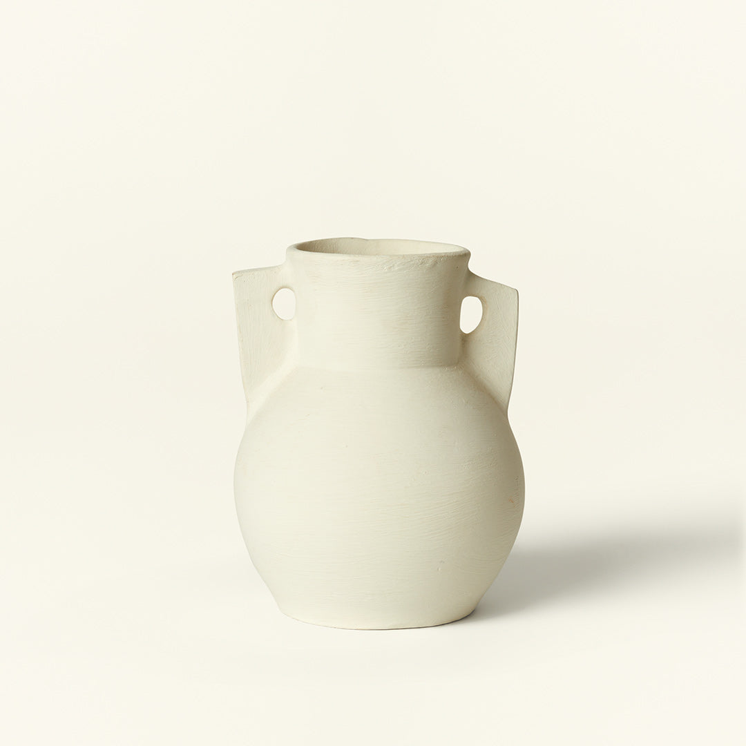 Bisque Ceramic Vessel with Handles – George Home CT