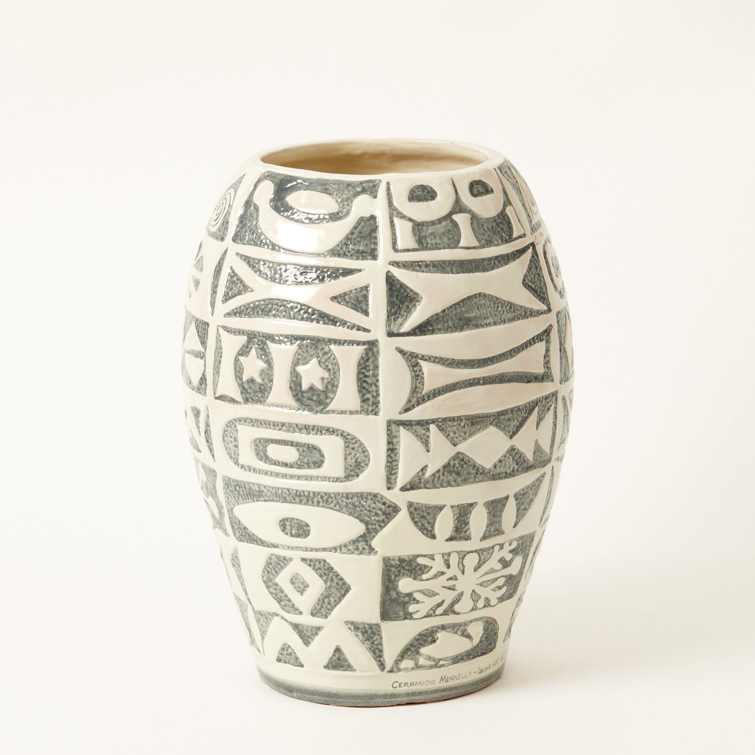 Italian Ceramic Jar with Mid-Century Design, Made Exclusively for GEOR ...